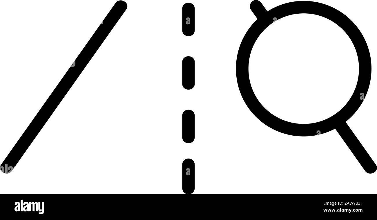 wet road icon vector. Isolated contour symbol illustration Stock Vector ...