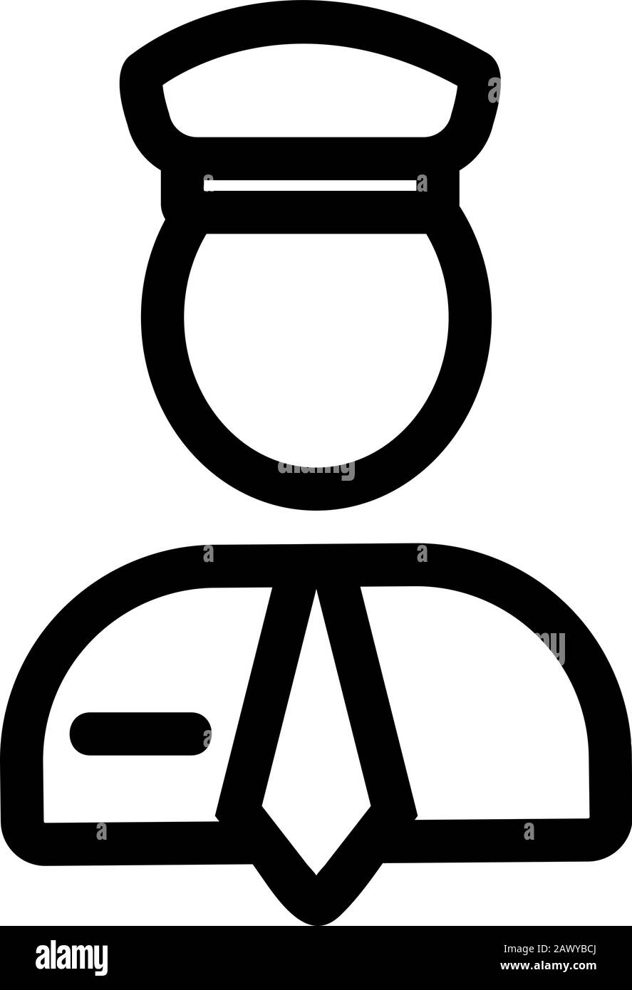 Driver icon vector. Isolated contour symbol illustration Stock Vector ...