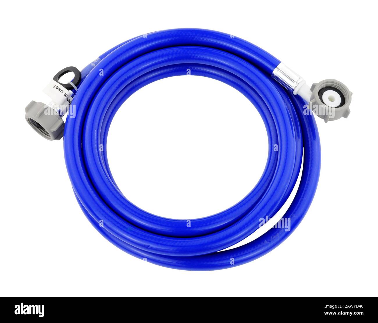 Washing machine blue cold water inlet hose with clamped fittings ...