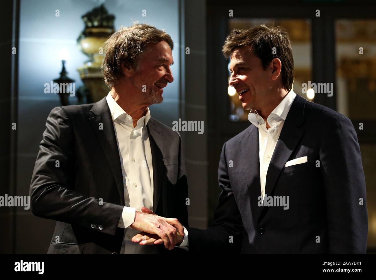 INEOS Founder and Chairman Sir Jim Ratcliffe (left) and Toto Wolff ...