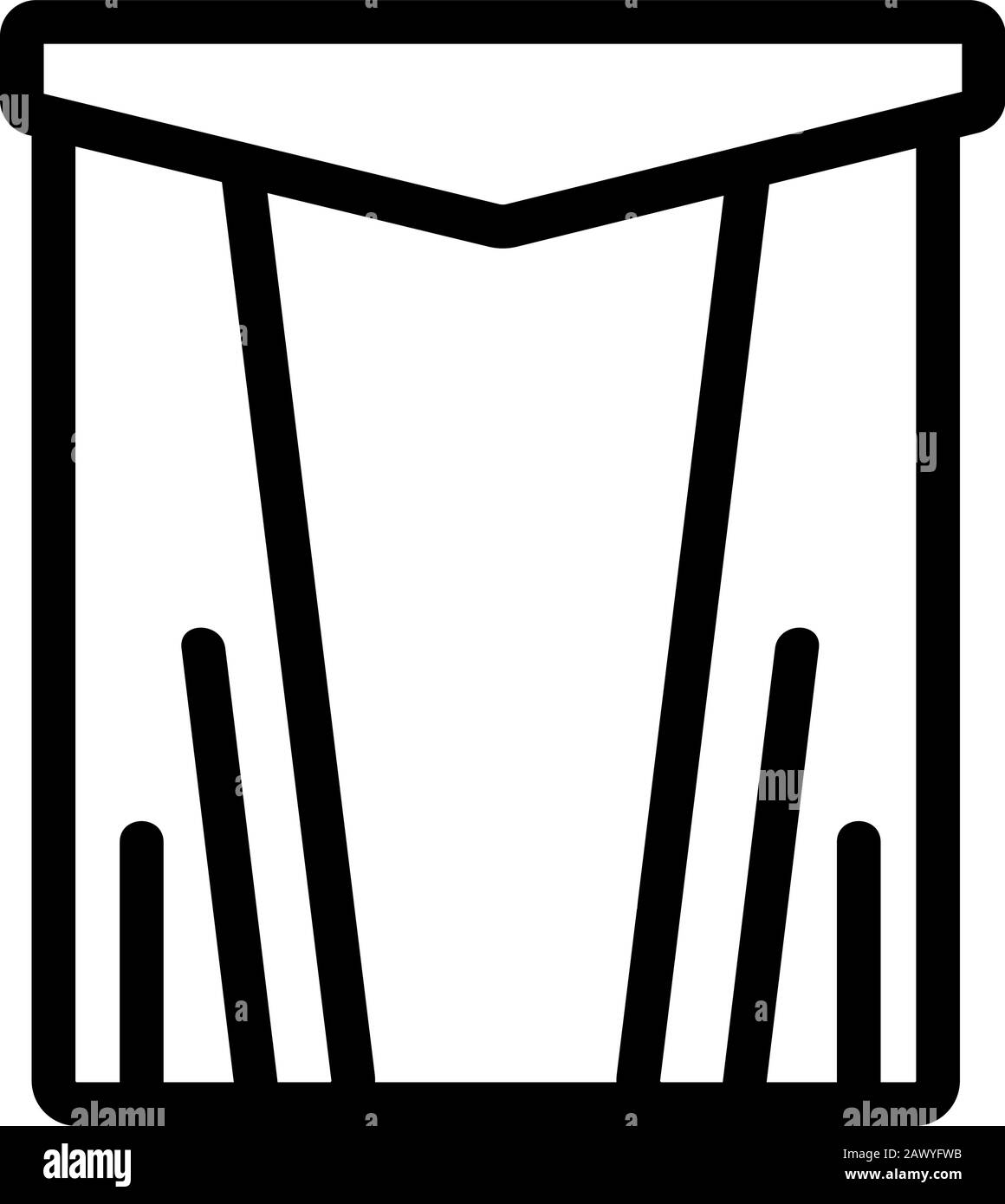 curtain icon vector. Isolated contour symbol illustration Stock Vector ...