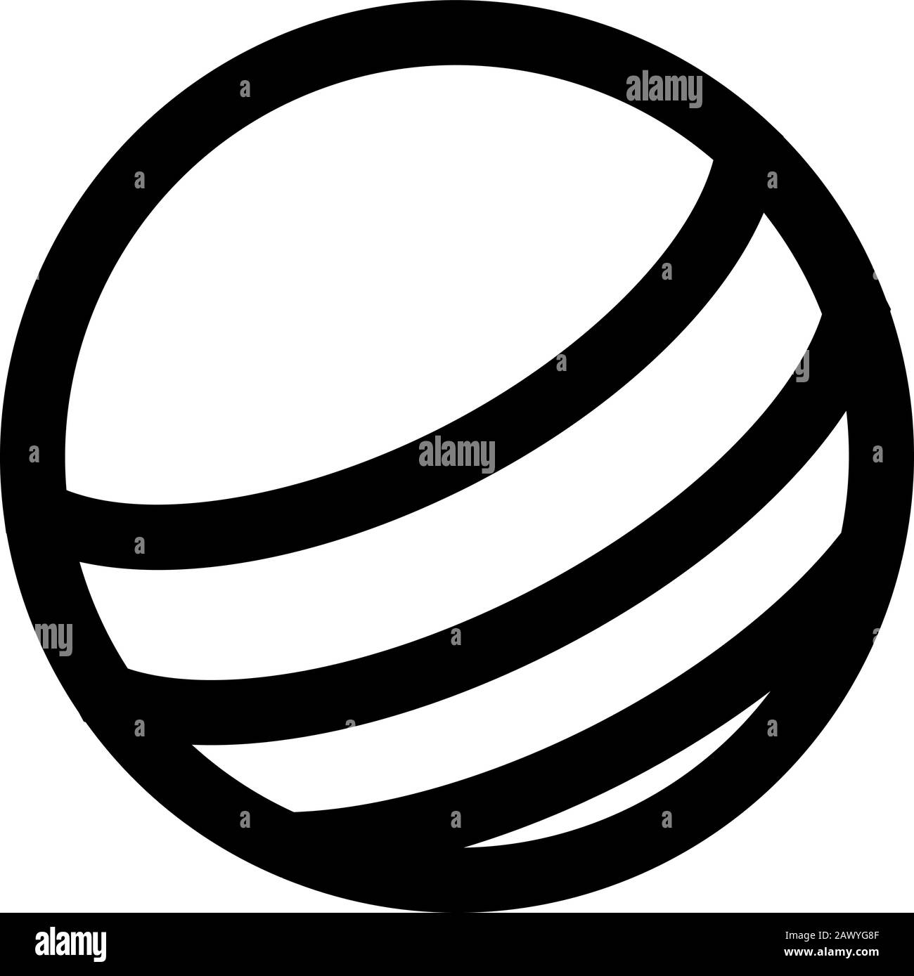 Cricket ball icon vector. Isolated contour symbol illustration Stock ...