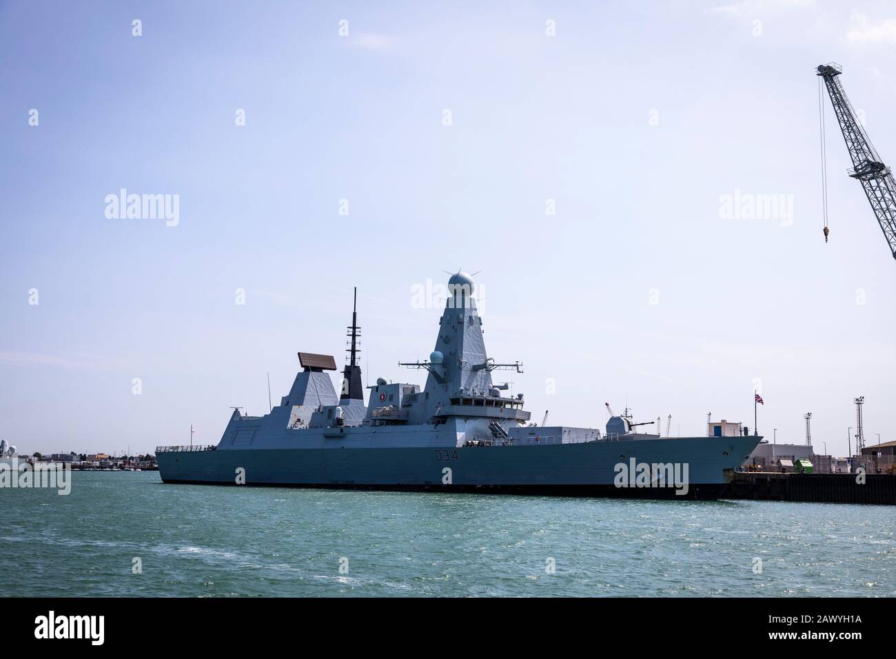 HMS Diamond (D34) is the third ship of the Type 45 or Daring-class air ...