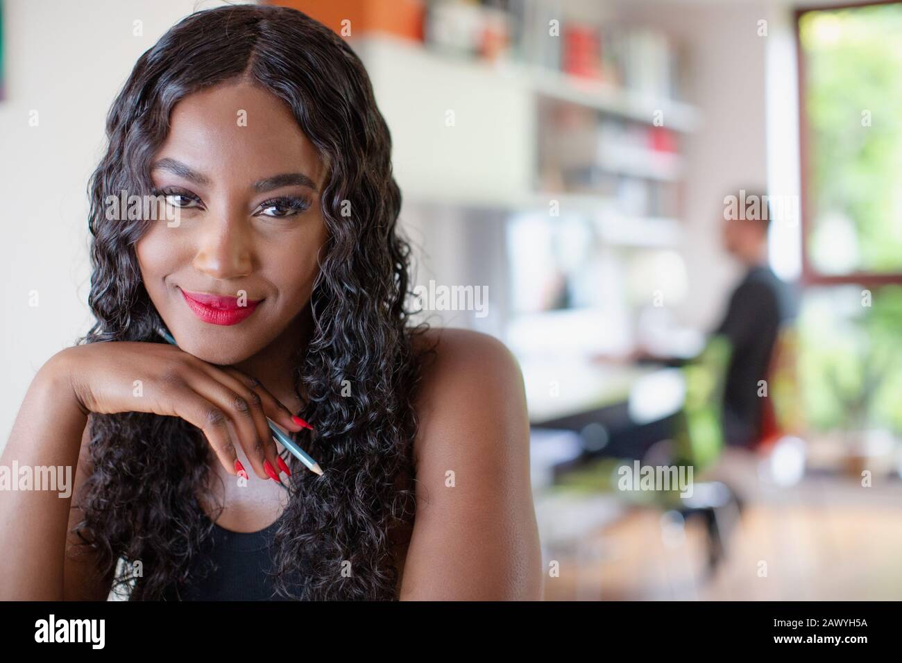 Young work portrait hi-res stock photography and images - Alamy