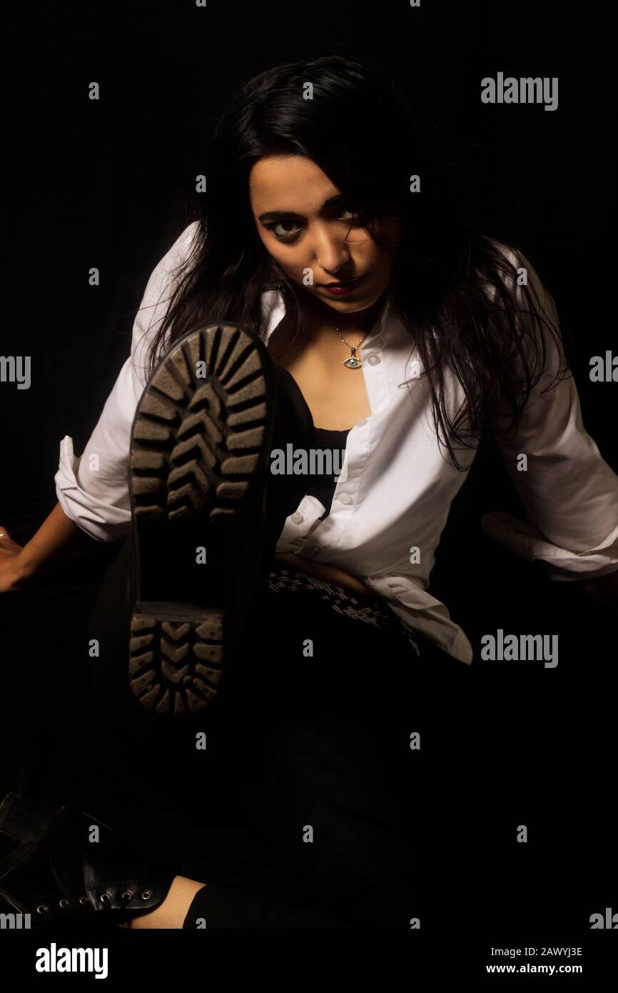Hands in air back to camera hi-res stock photography and images - Alamy