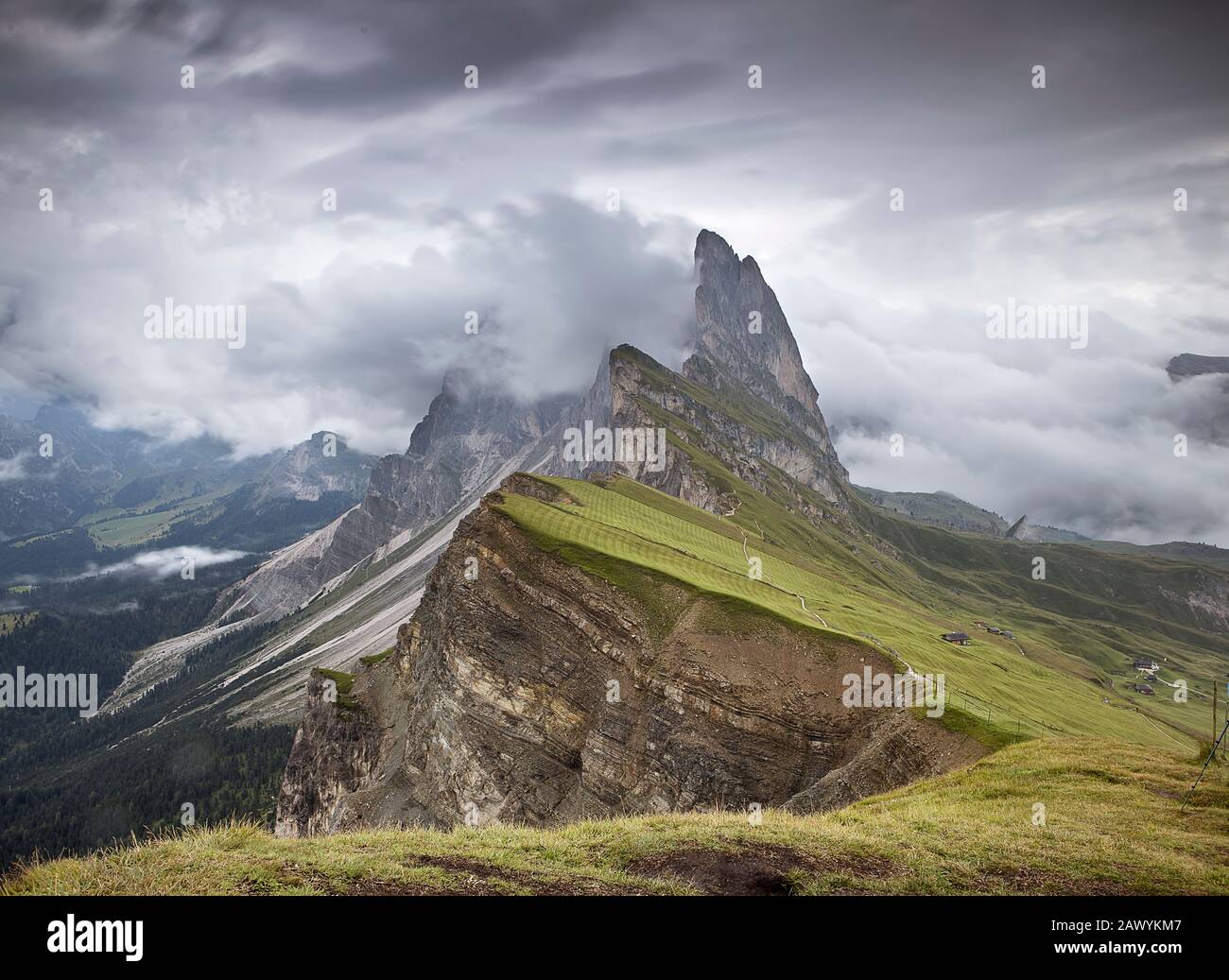 Seceda mountain in the Italian Dolomites Stock Photo - Alamy