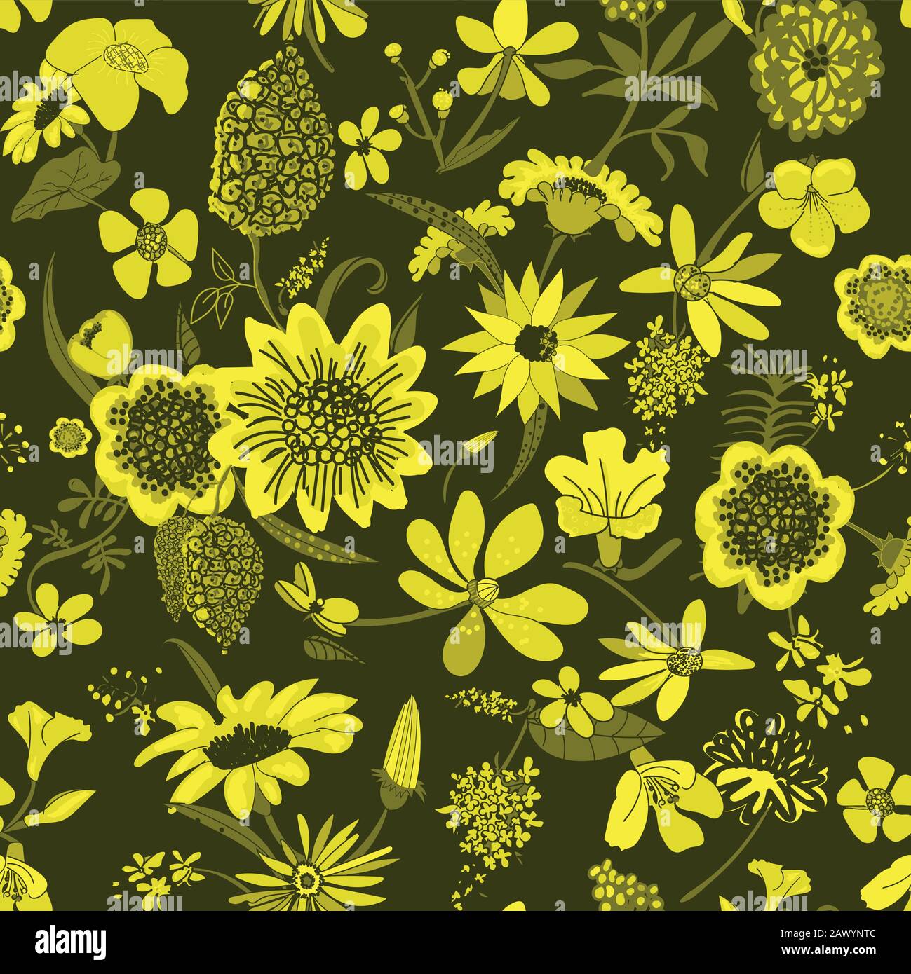 Blooms bouquets Stock Vector Images - Alamy