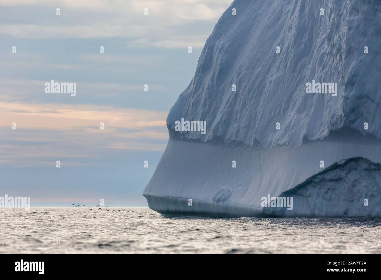 Majestic iceberg formation over Atlantic Ocean Greenland Stock Photo ...