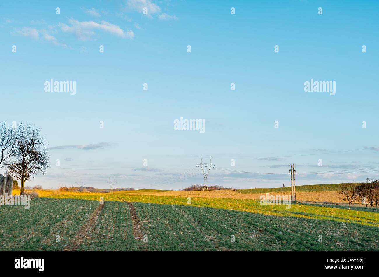 Agricultural landscape view various agriculture hi-res stock ...