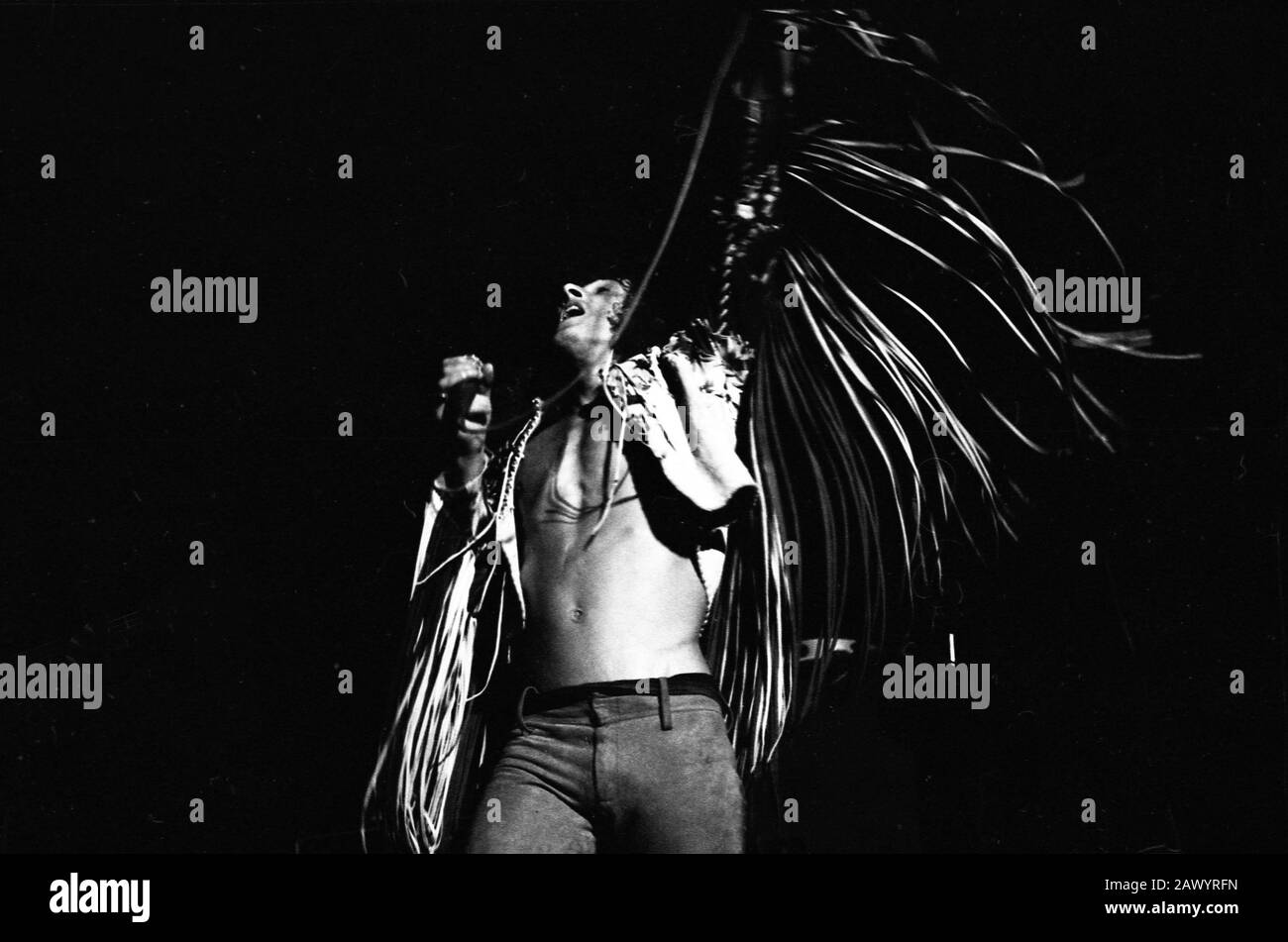 The Who at the famous Isle of Wight festival in 1970, it is estimated ...