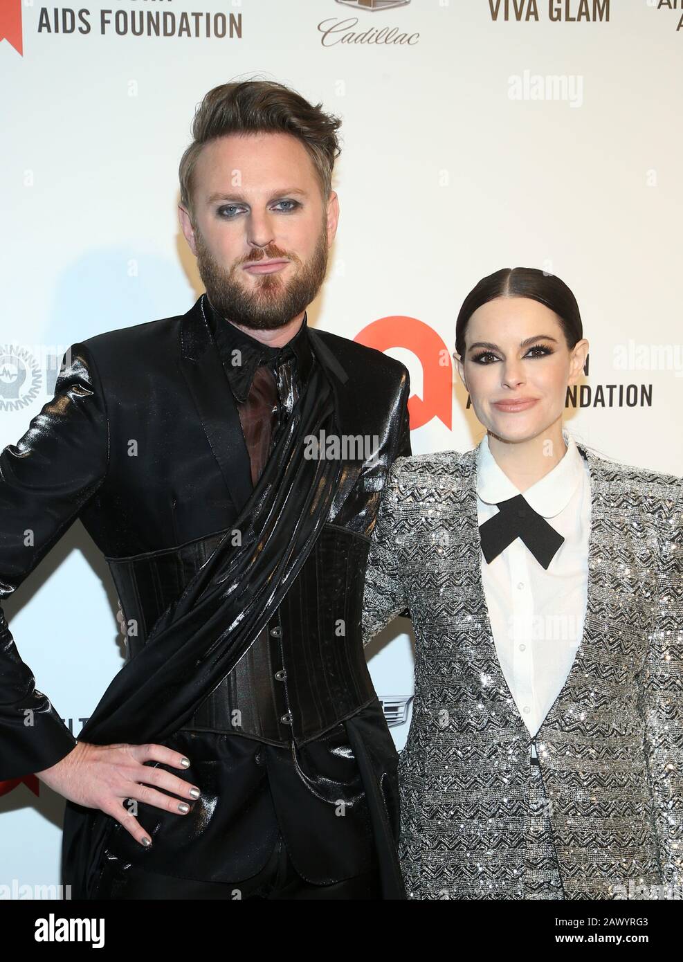 WEST HOLLYWOOD, CA - FEBRUARY 9: Bobby Berk, Emily Hampshire, at the ...