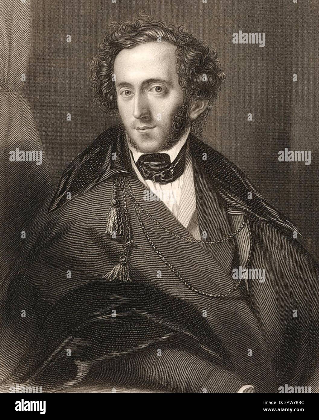 Felix mendelssohn 1809 1847 german composer hi-res stock photography ...