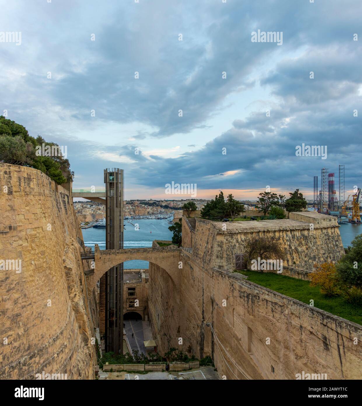 The Barrakka lift help transport people quickly to the Upper Barrakka ...