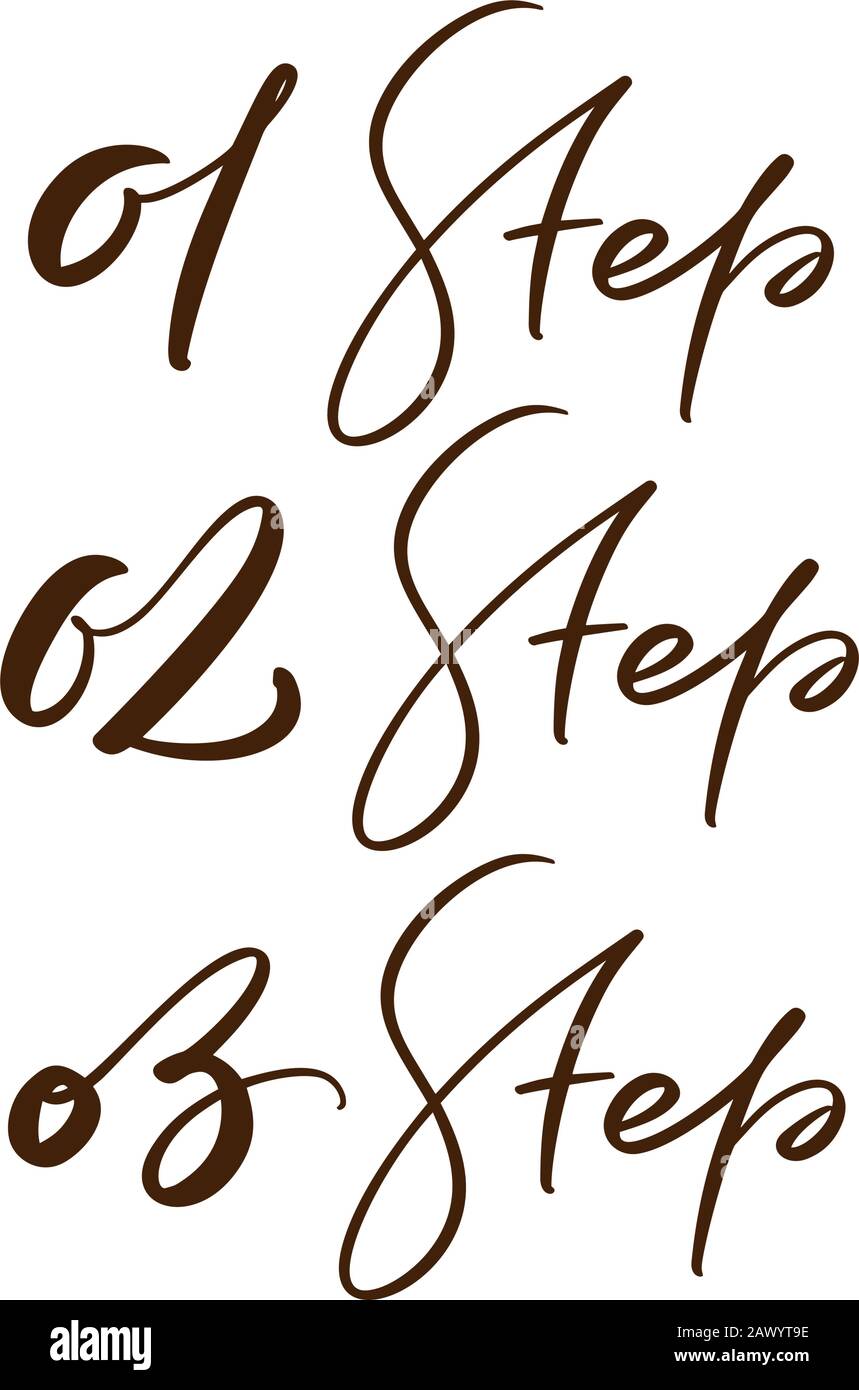 Step by step reminder Stock Vector Images - Alamy