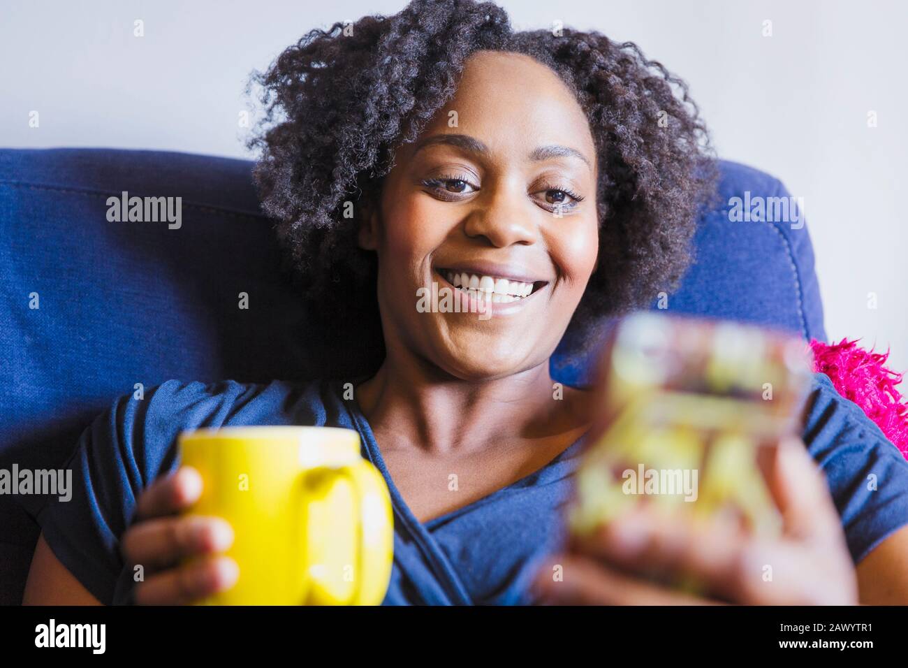 Close up woman message on hi-res stock photography and images - Alamy