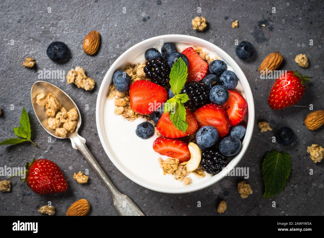 Greek Yogurt With Granola And Berries at Timothy Clifton blog