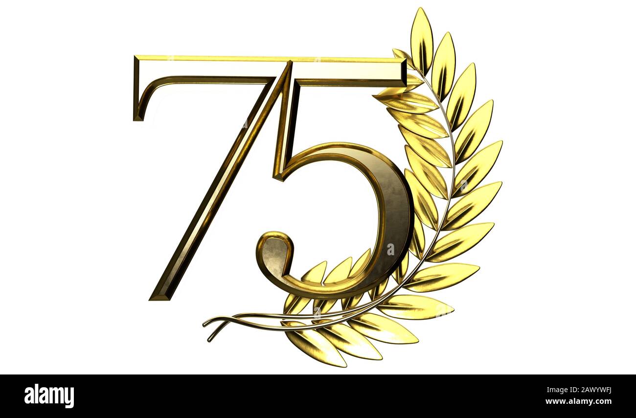 Number seventy five Cut Out Stock Images & Pictures - Alamy