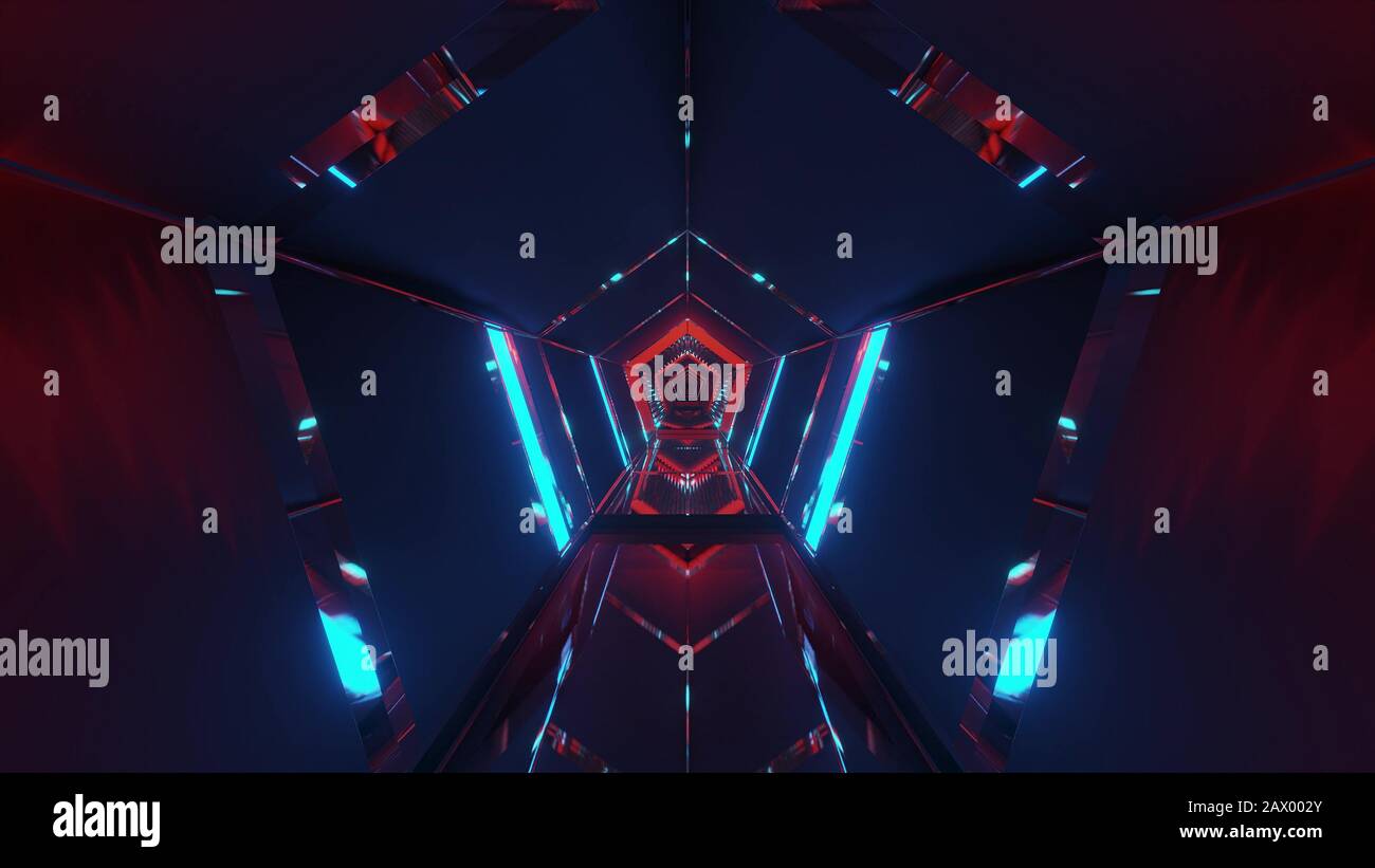 Futuristic corridor creating visual hi-res stock photography and images ...