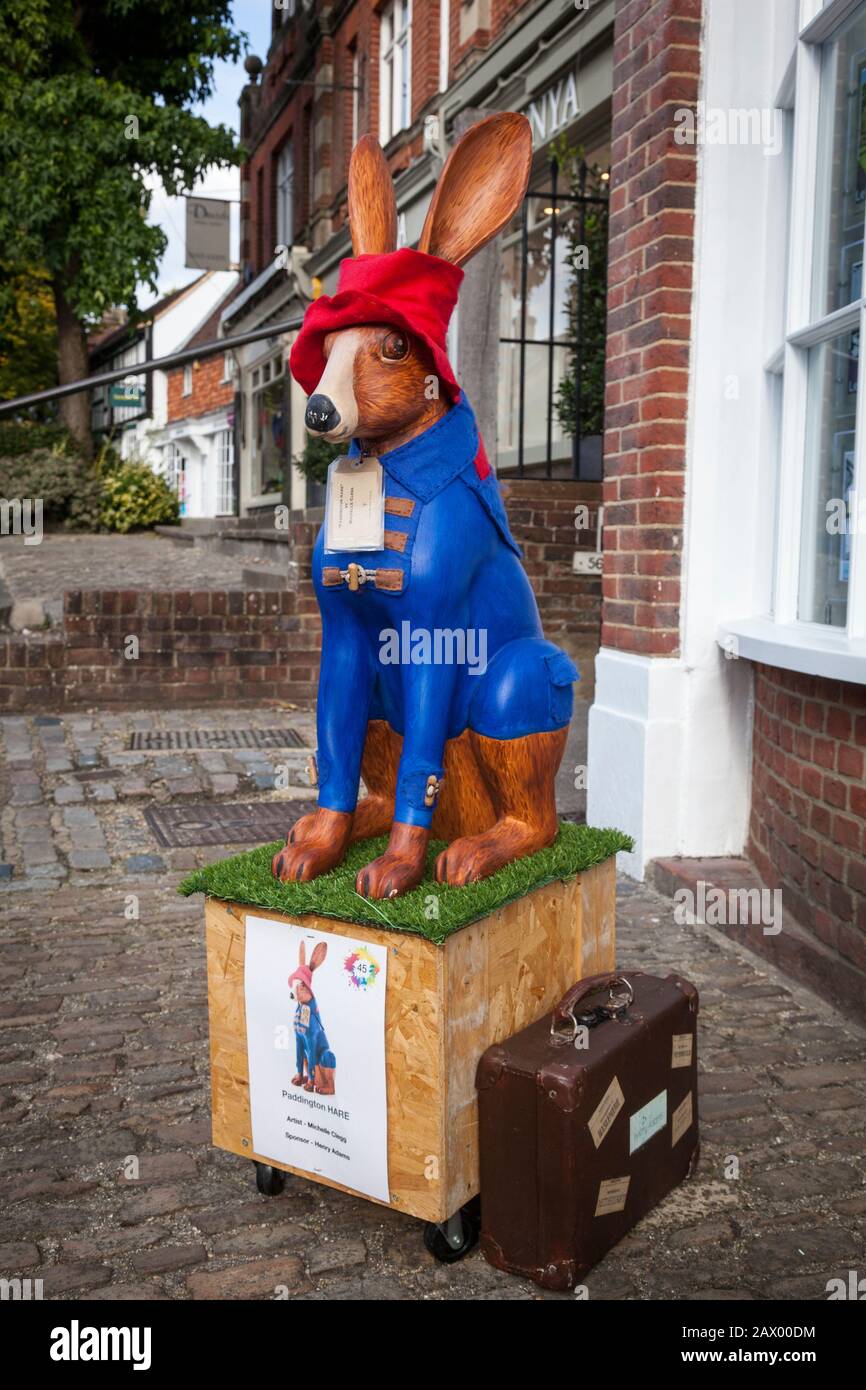Large decorative 'Paddington' model hare, part of a charity initiative ...
