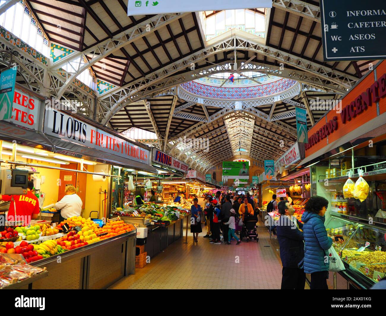 Mercado Central Valencia Stock Photo - Alamy