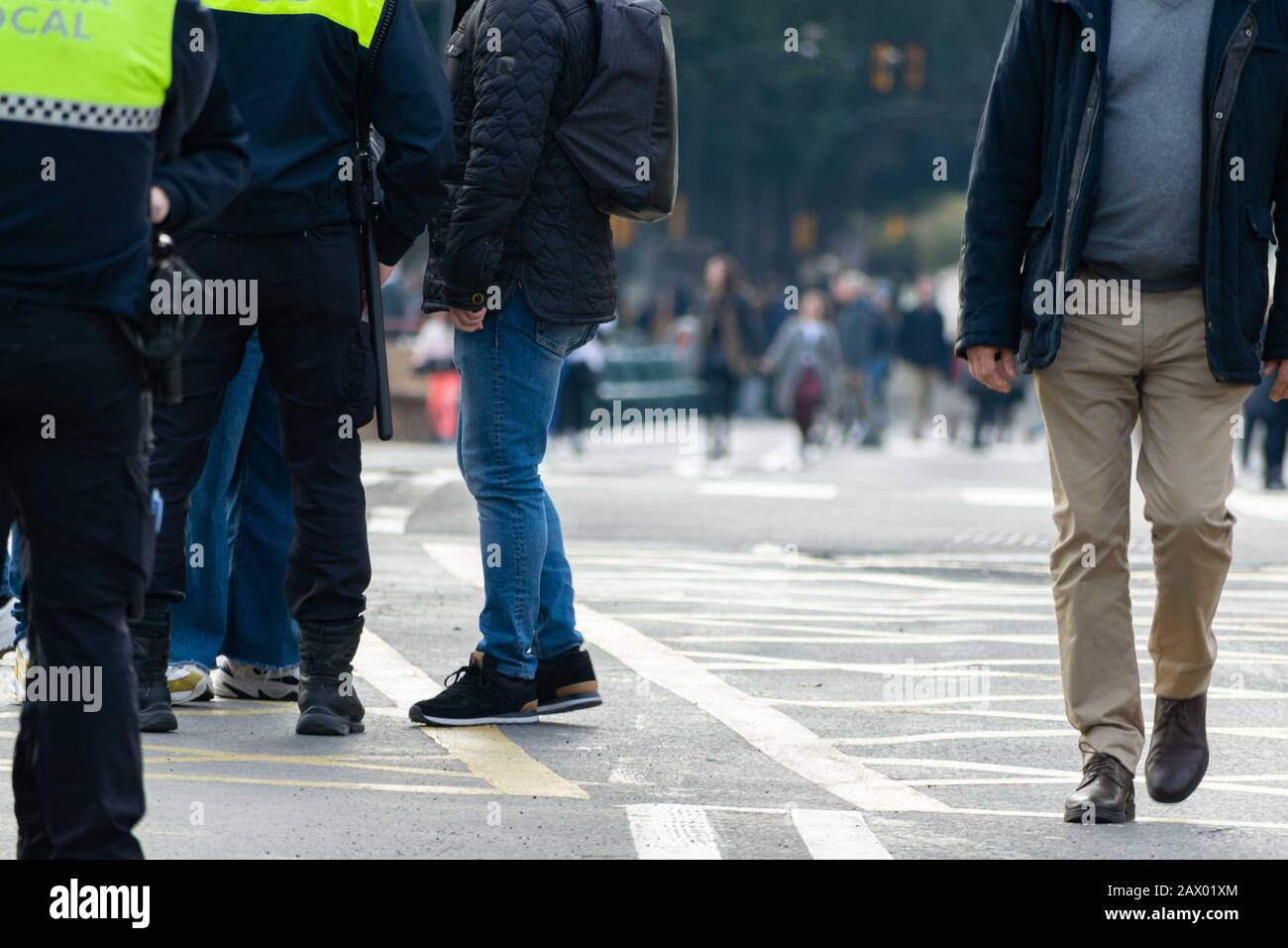 Authority walking protection officer uniform hi-res stock photography ...
