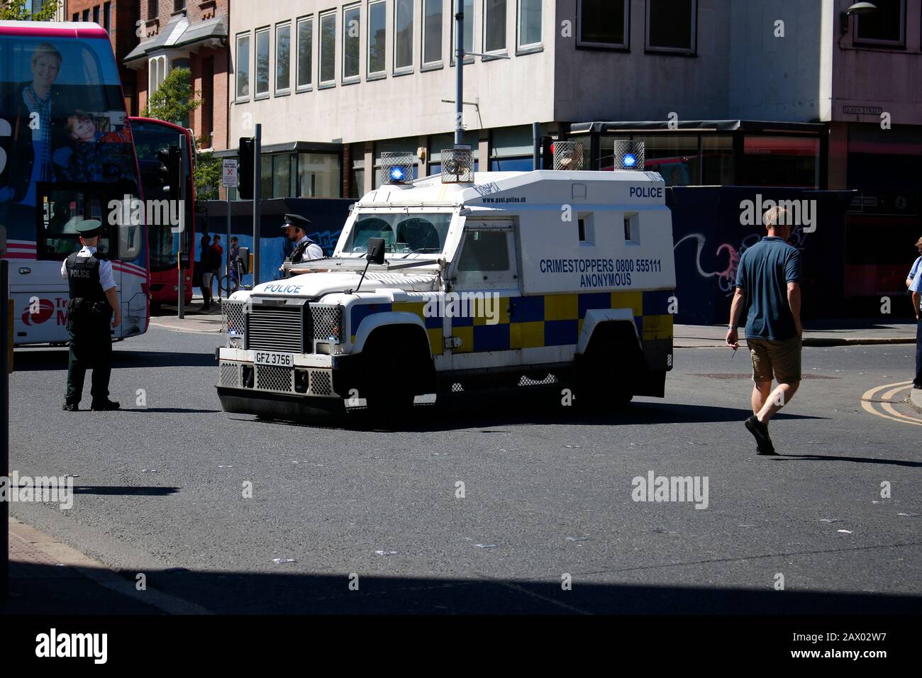 Police car northern ireland hi-res stock photography and images - Alamy