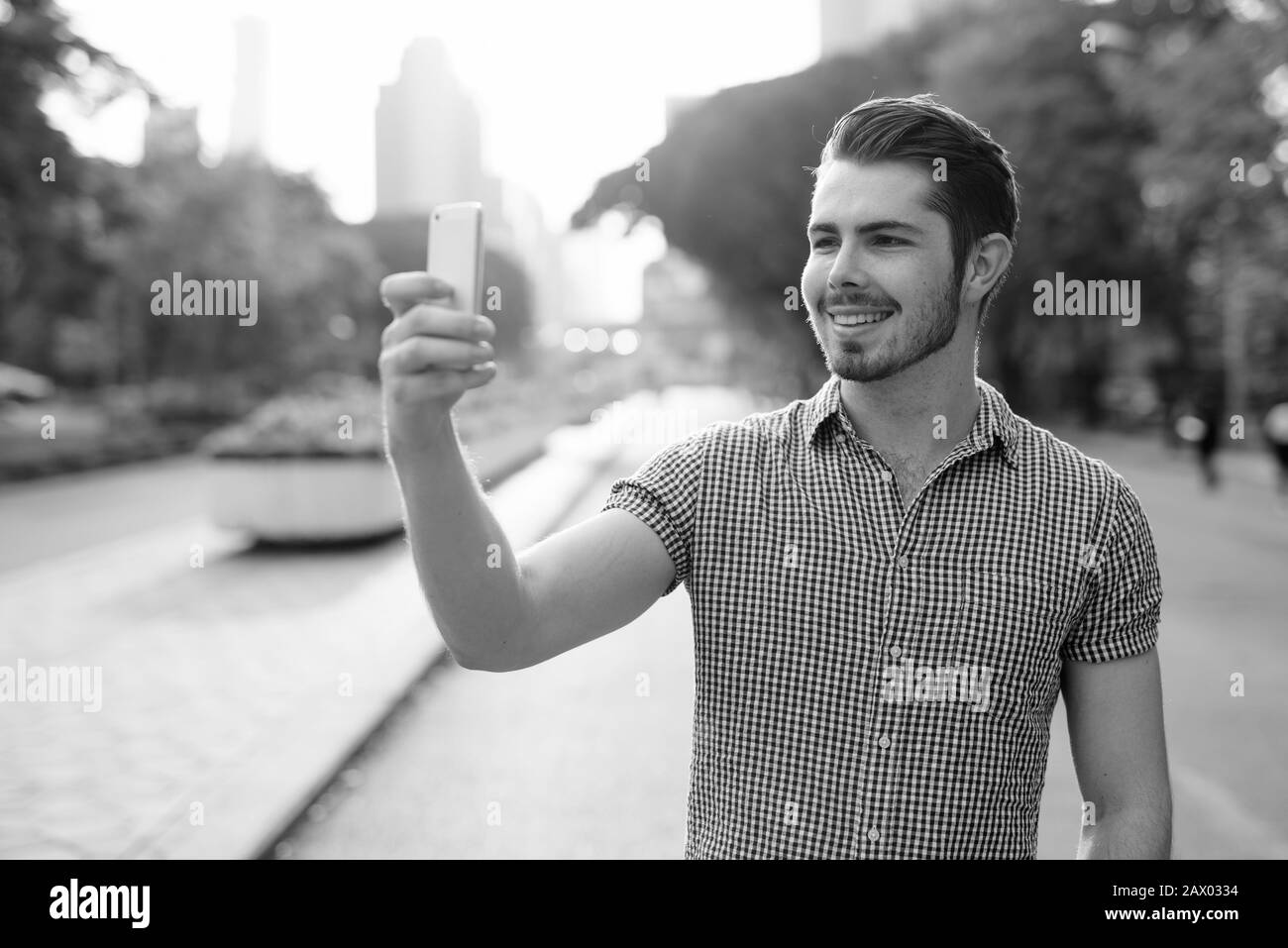 Selfie shadow man standing hi-res stock photography and images - Alamy