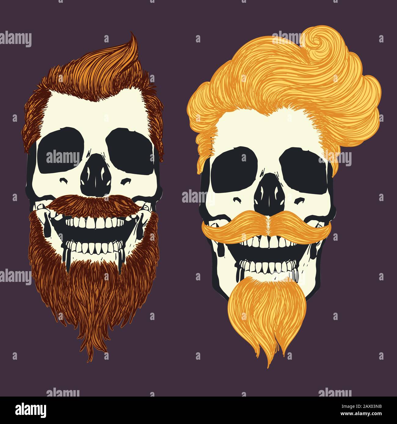 Bearded Skull Vector Stock Photos & Bearded Skull Vector Stock Images ...