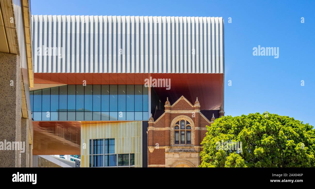New Museum of WA, juxtaposition of modern architecture and the original ...