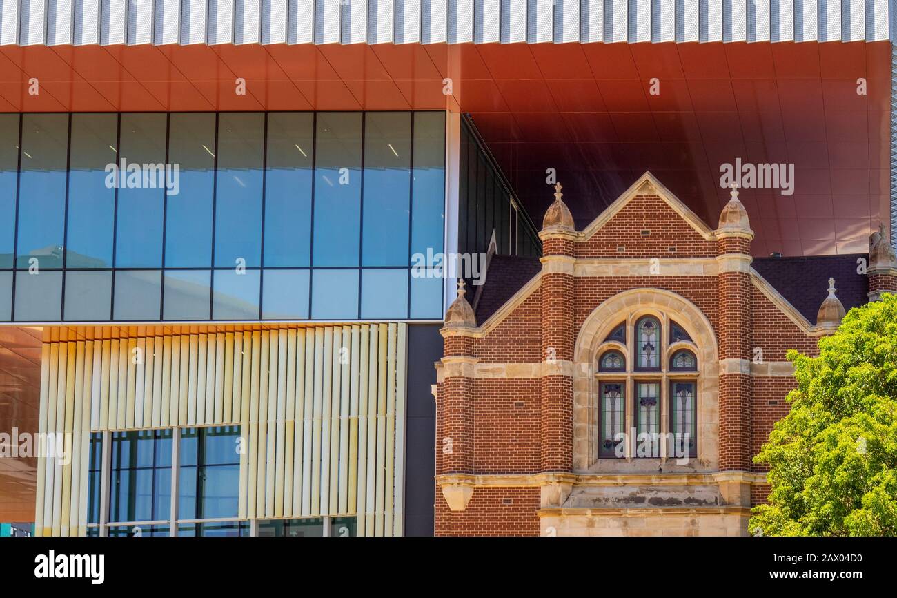 New Museum of WA, juxtaposition of modern architecture and the original ...