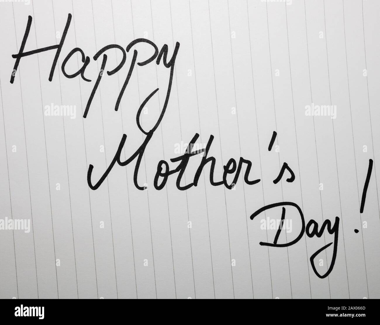 Happy mother`s day writing love text for mother on paper. Label tag ...