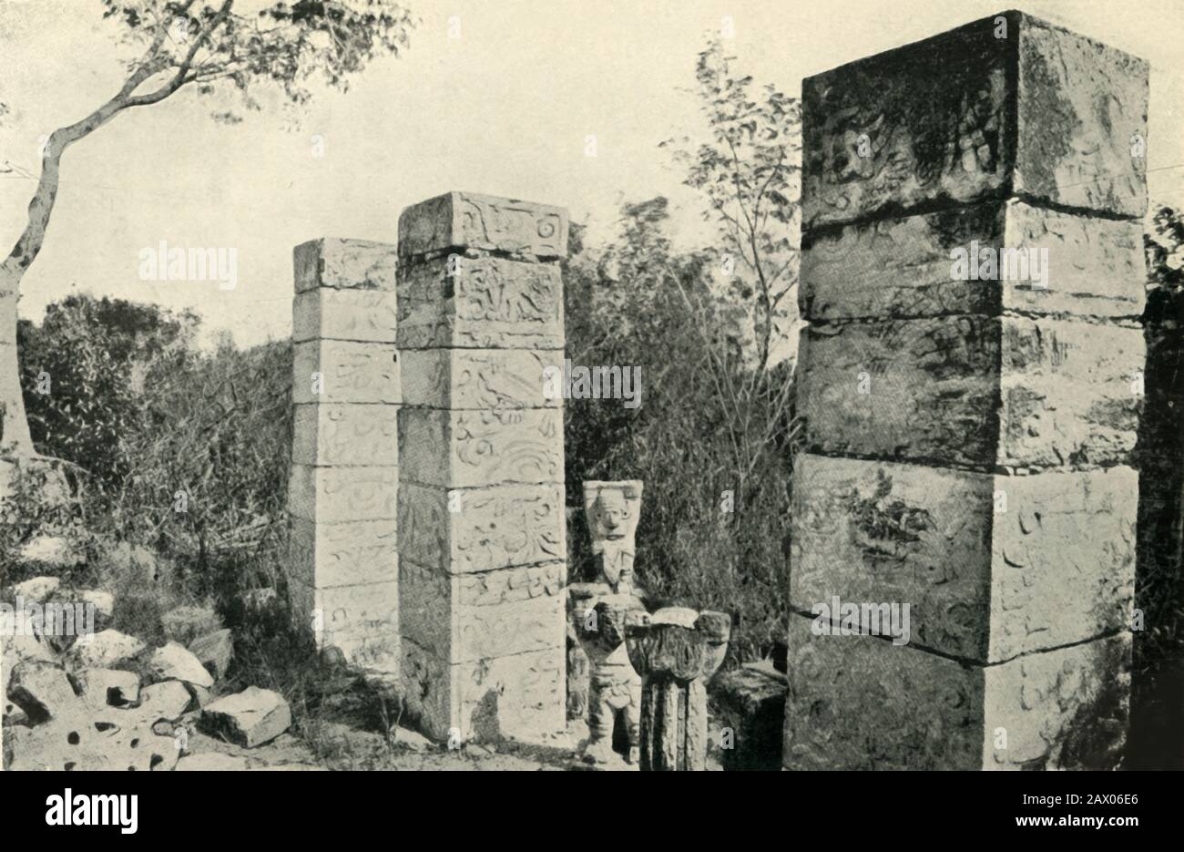 'Prehistoric Mexico: Ruins of Temple at Chichen-tza, in Yucatan', 1919 ...