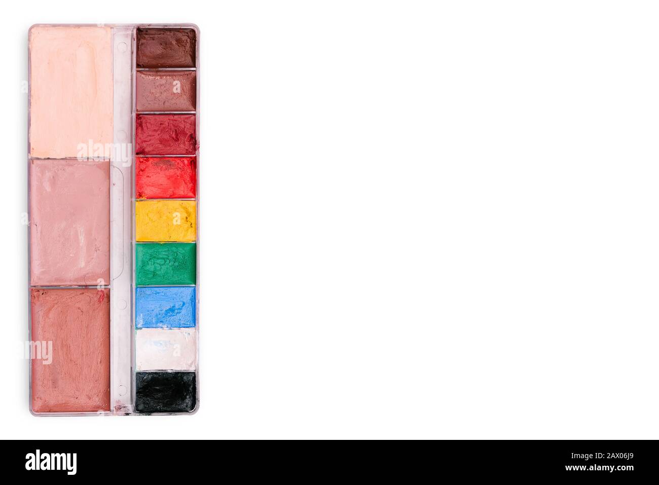 Different shades of paints Cut Out Stock Images & Pictures - Alamy