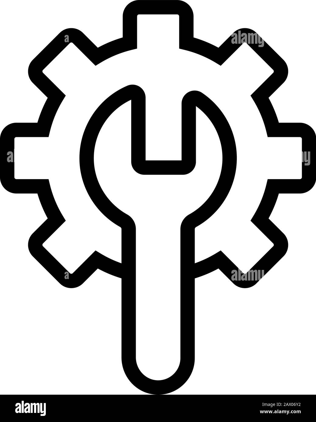 Automation icon vector. Isolated contour symbol illustration Stock Vector Image & Art - Alamy