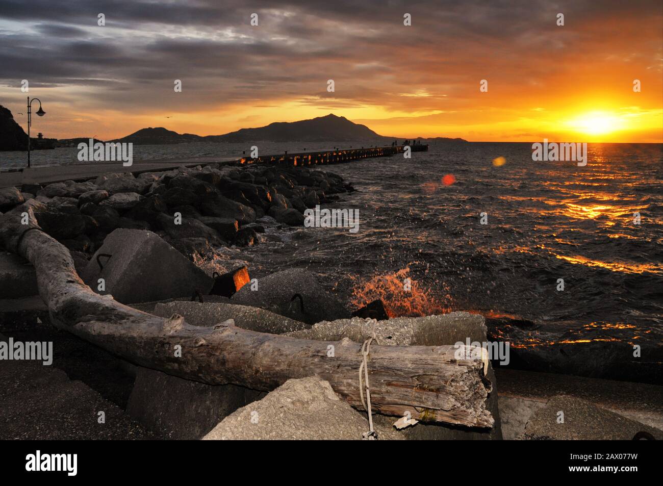 Beautiful sunset at naples pier hi-res stock photography and images - Alamy