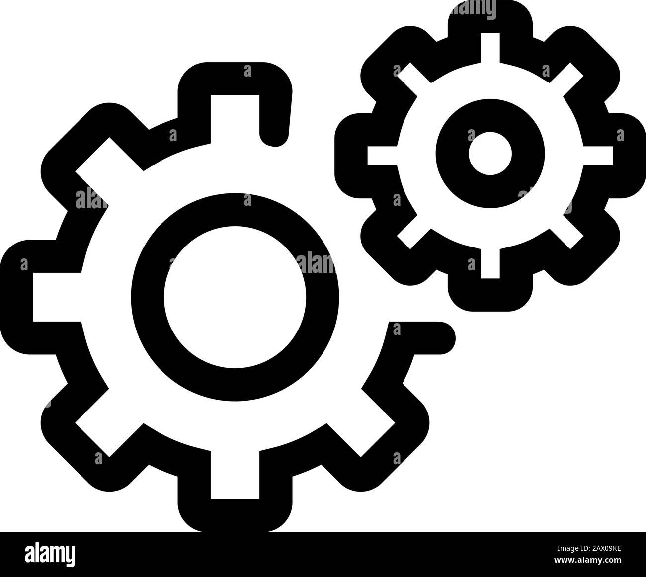 Automation icon vector. Isolated contour symbol illustration Stock ...