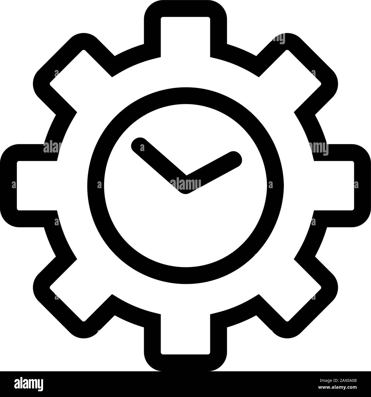 Automation icon vector. Isolated contour symbol illustration Stock ...