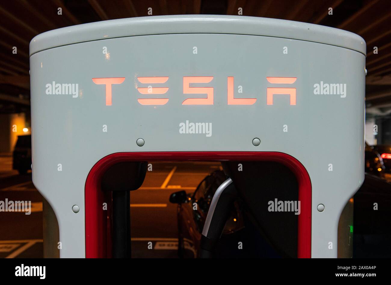 Electric vehicle charging station stand from American electric company ...