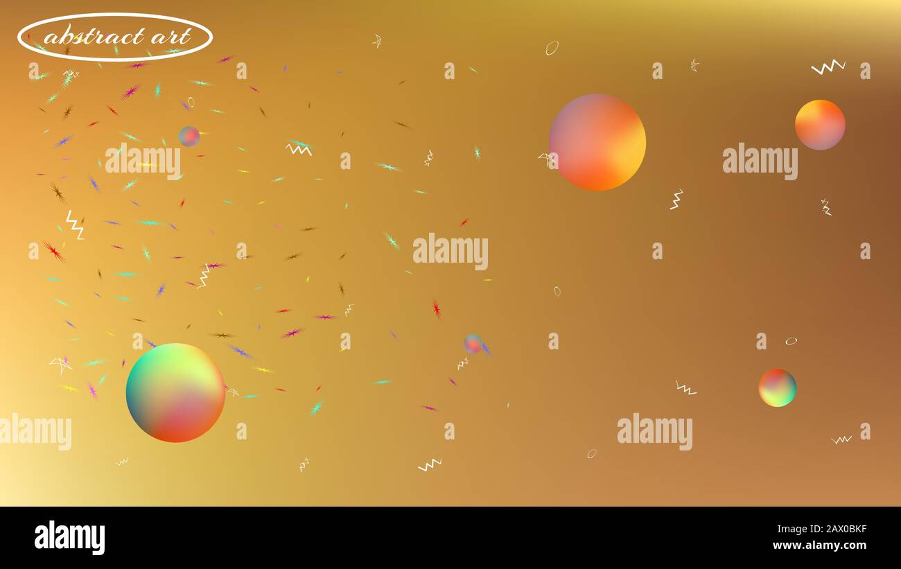 Creative colorific illustration theme. Crisp space fantasy. Background ...