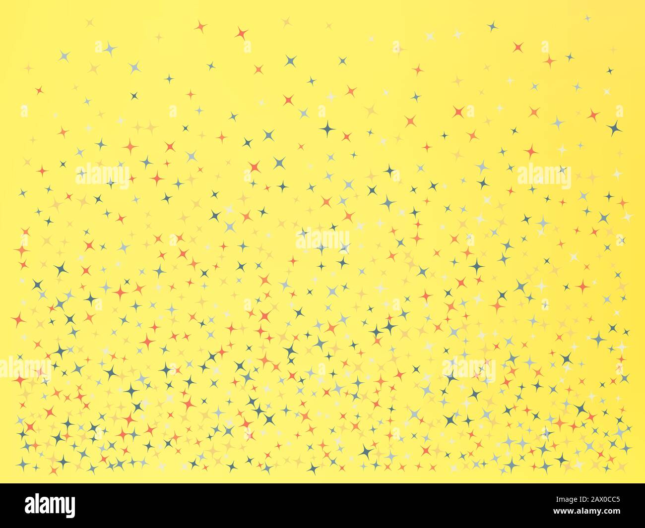 Yellow color background. Stars confetti. Plain colorific texture ...