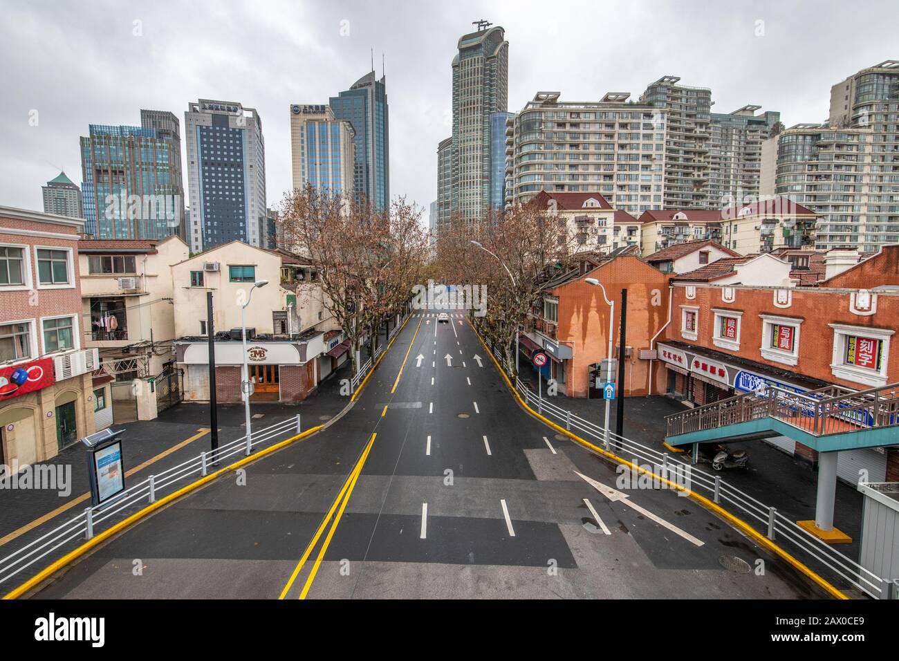 Empty streets in Shanghai, China Stock Photo - Alamy
