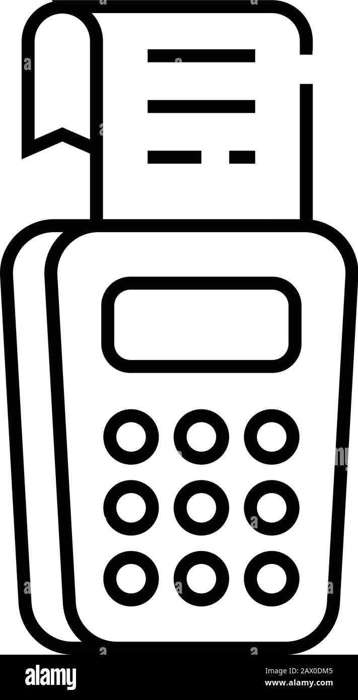 Accounting line icon. Accounting concept outline vector, symbol, sign ... Accounting line icon. Accounting concept outline vector, symbol, sign ...