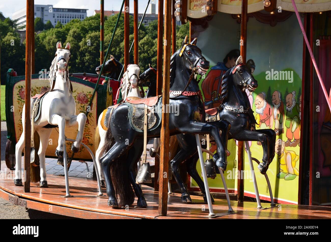 Car in fun fair carousel hi-res stock photography and images - Alamy