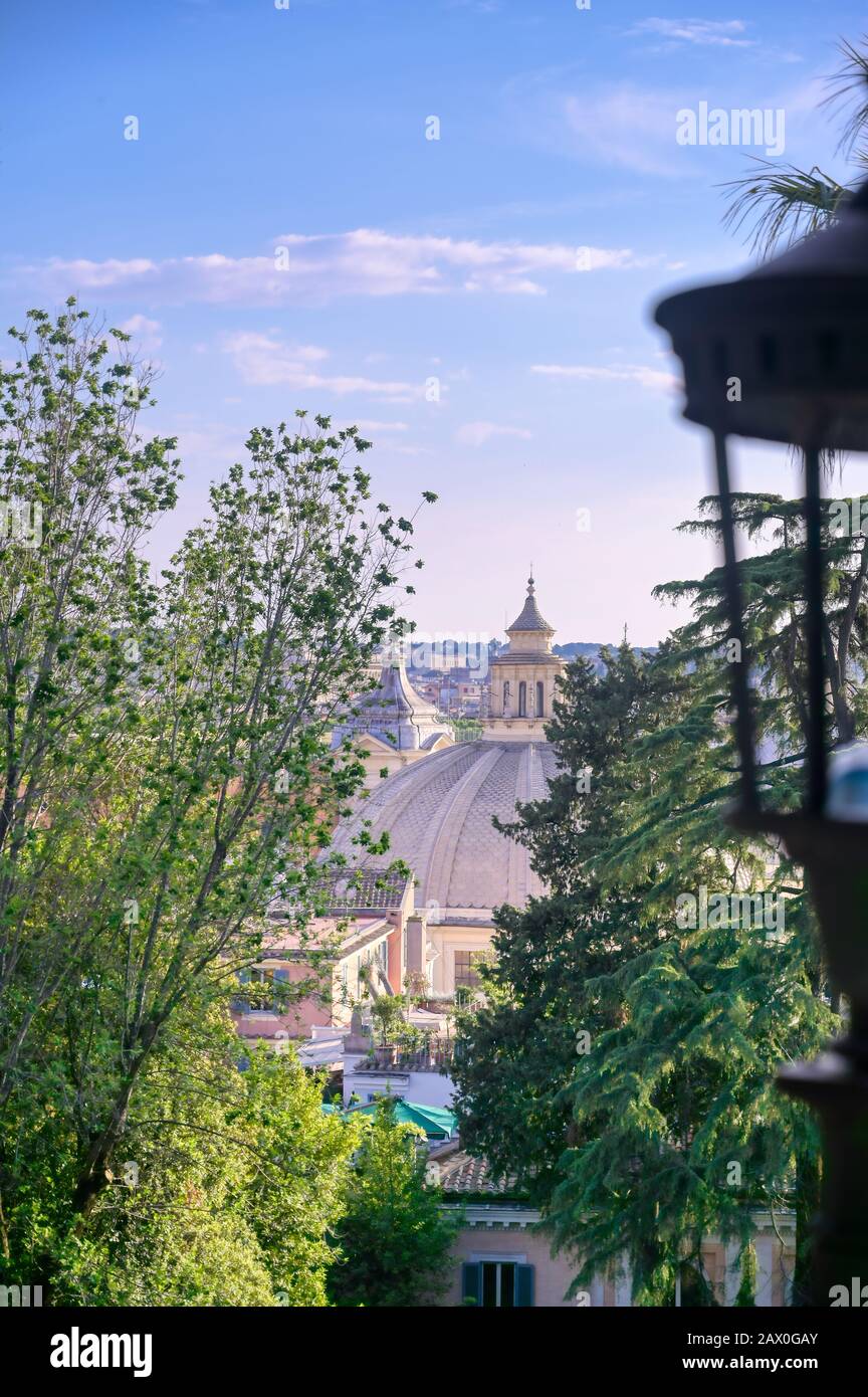 Rooftops in Rome, Italy and Vatican City Stock Photo - Alamy