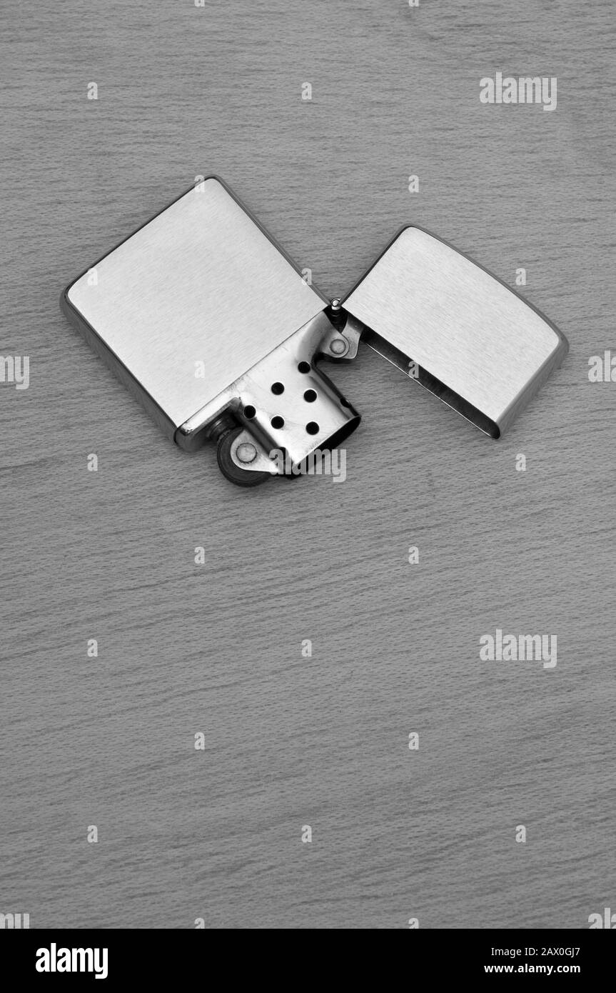 silver metal lighter Stock Photo - Alamy