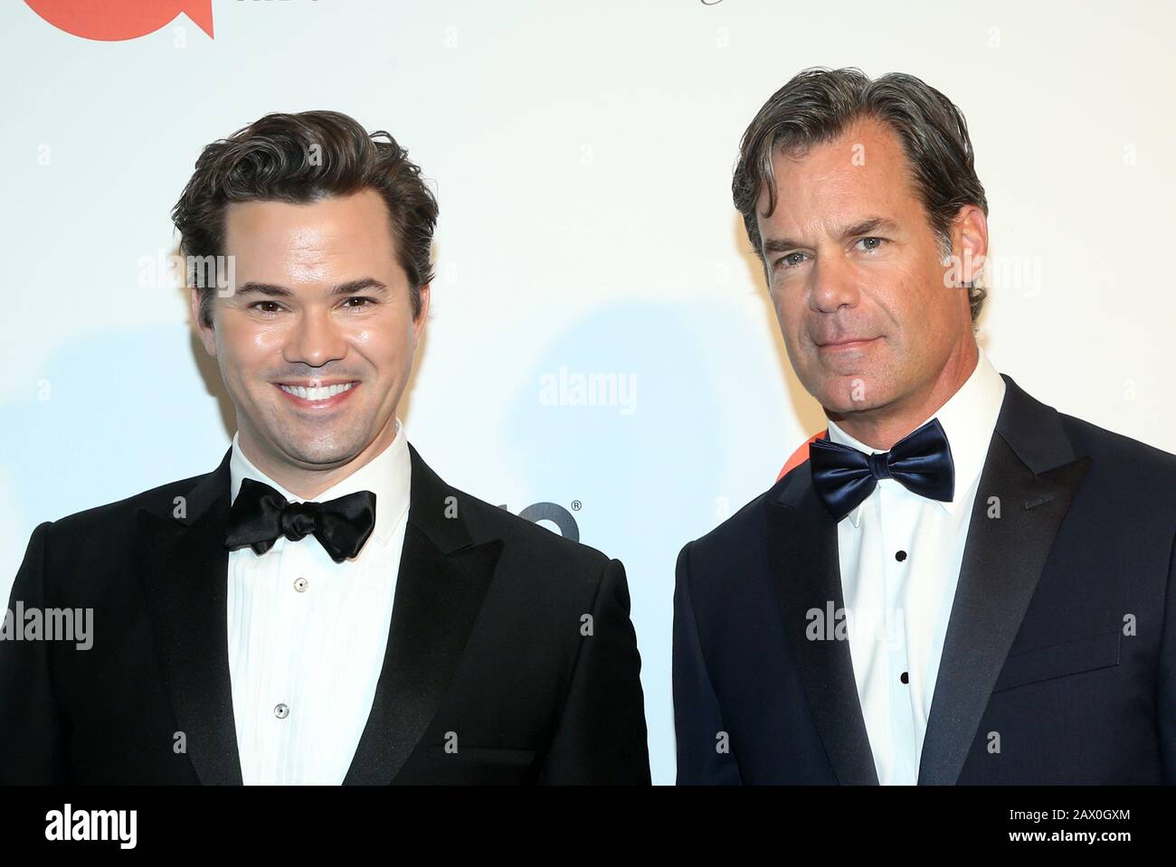 West Hollywood, Ca. 9th Feb, 2020. Tuc Watkins, Andrew Rannells, at the ...