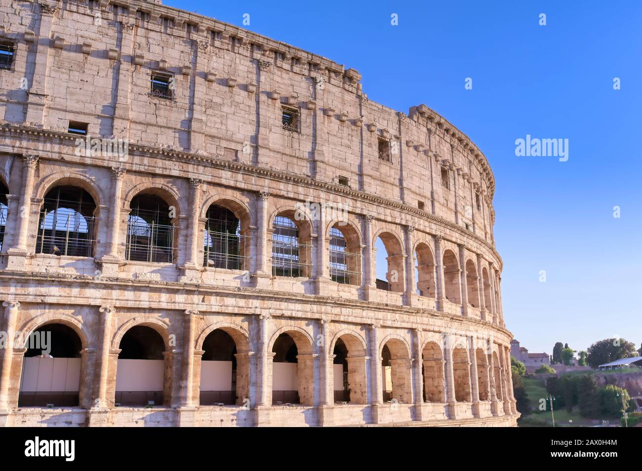 The Roman Colosseum in located in Rome, Italy Stock Photo - Alamy