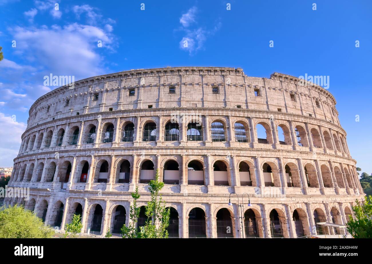 The Roman Colosseum in located in Rome, Italy Stock Photo - Alamy