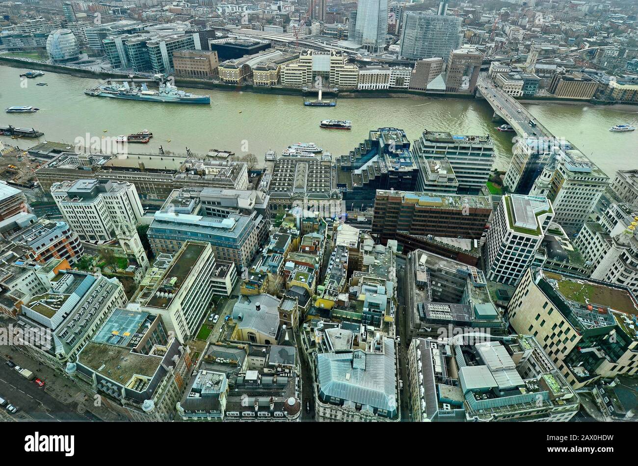 Great Britain, aerial view city of London Stock Photo - Alamy
