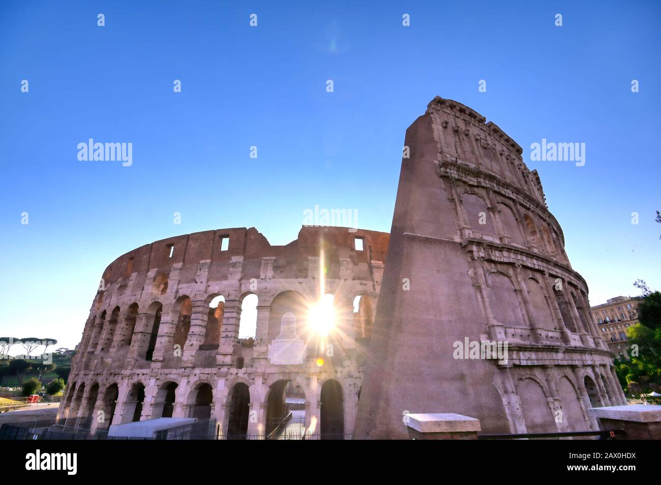 The Roman Colosseum in located in Rome, Italy Stock Photo - Alamy